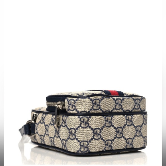 Gucci | Bags | Gucci Gg Leather Canvas Camera Bag | Poshmark